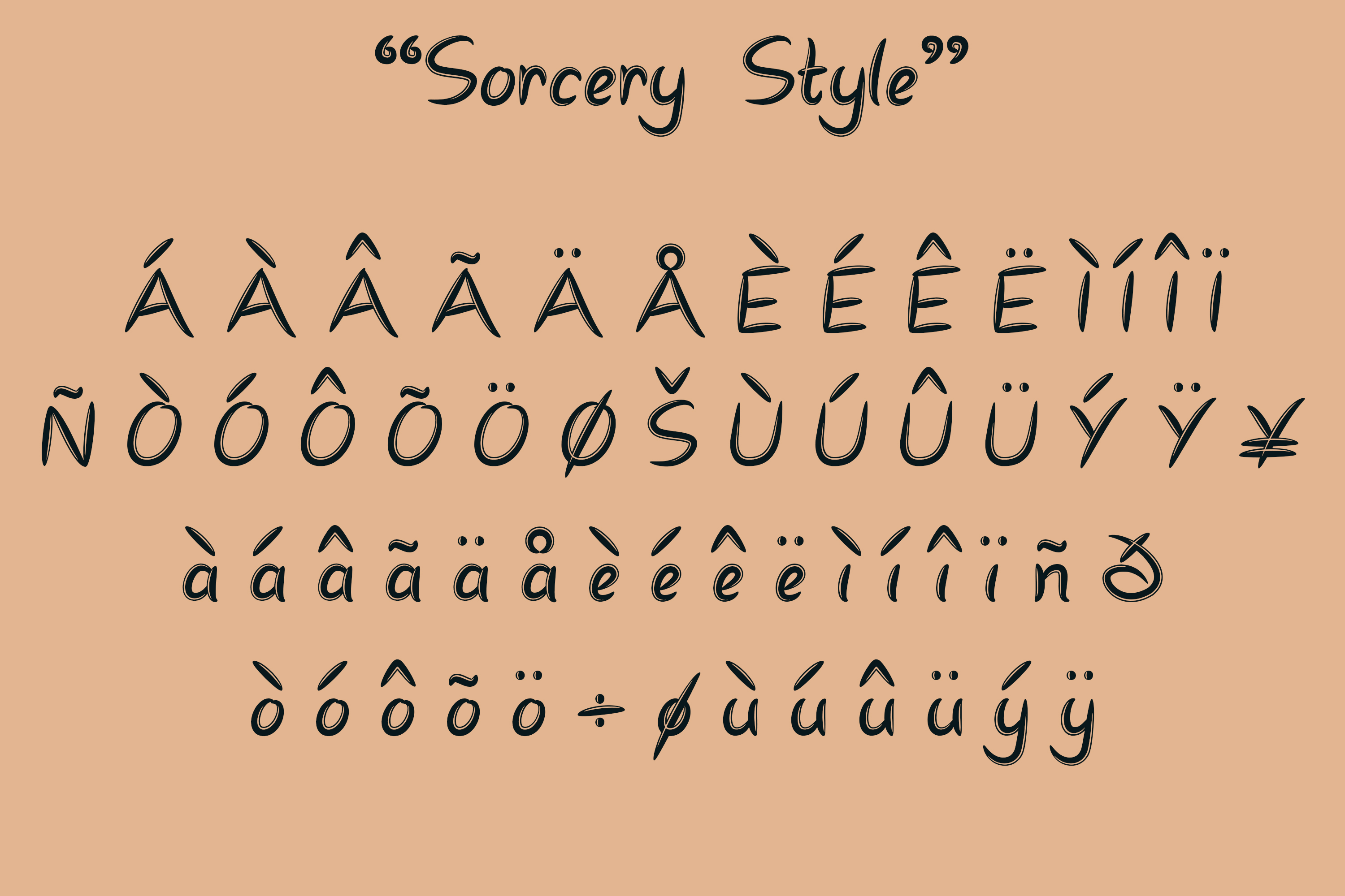 Sorcery Font, Fonts | GraphicRiver